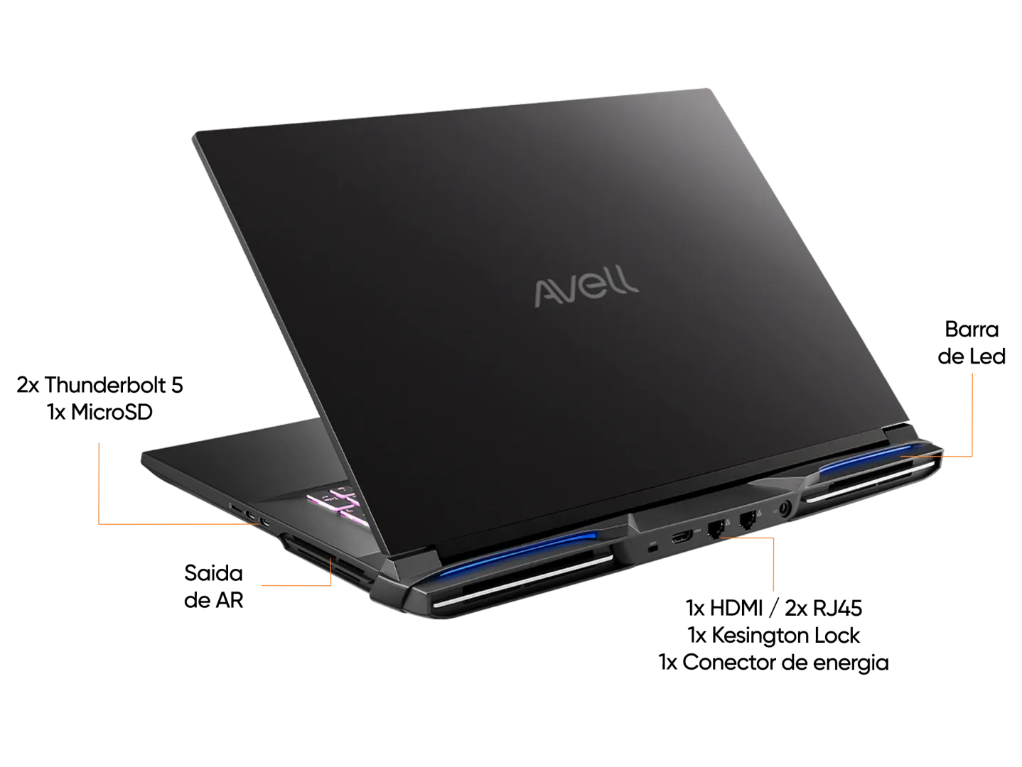 Notebook Gamer Avell Storm 590X - Intel Ultra 9 285HX - Nvidia GeForce ...